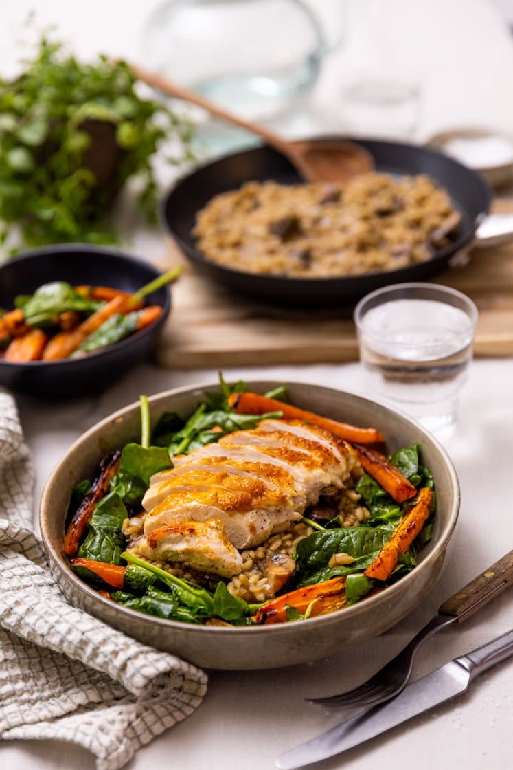 Stekt brystfilet av saktevoksende kylling - Oppskrift - Godtlevert