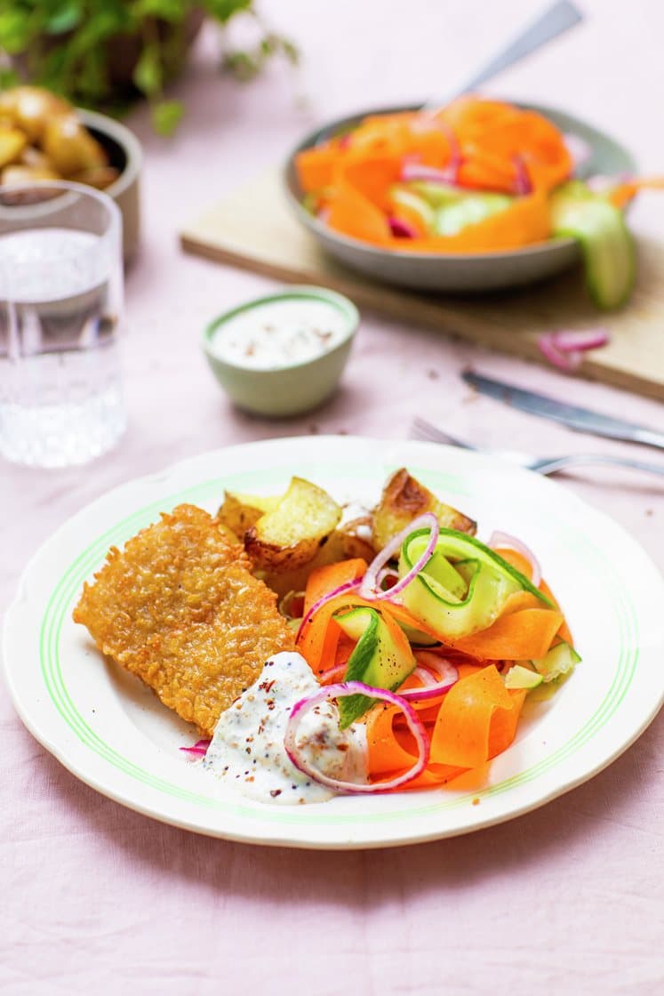 Panert torsk - Oppskrift - Godtlevert