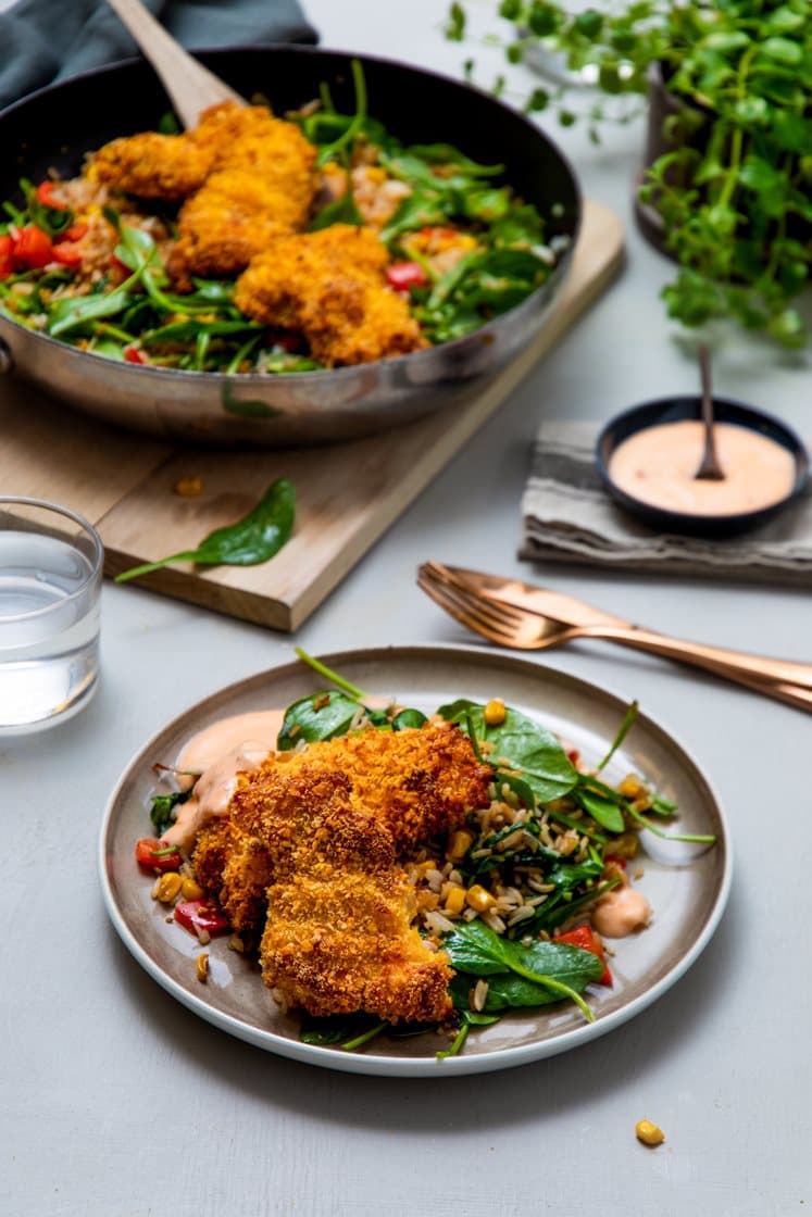 Panert kylling - Oppskrift - Godtlevert