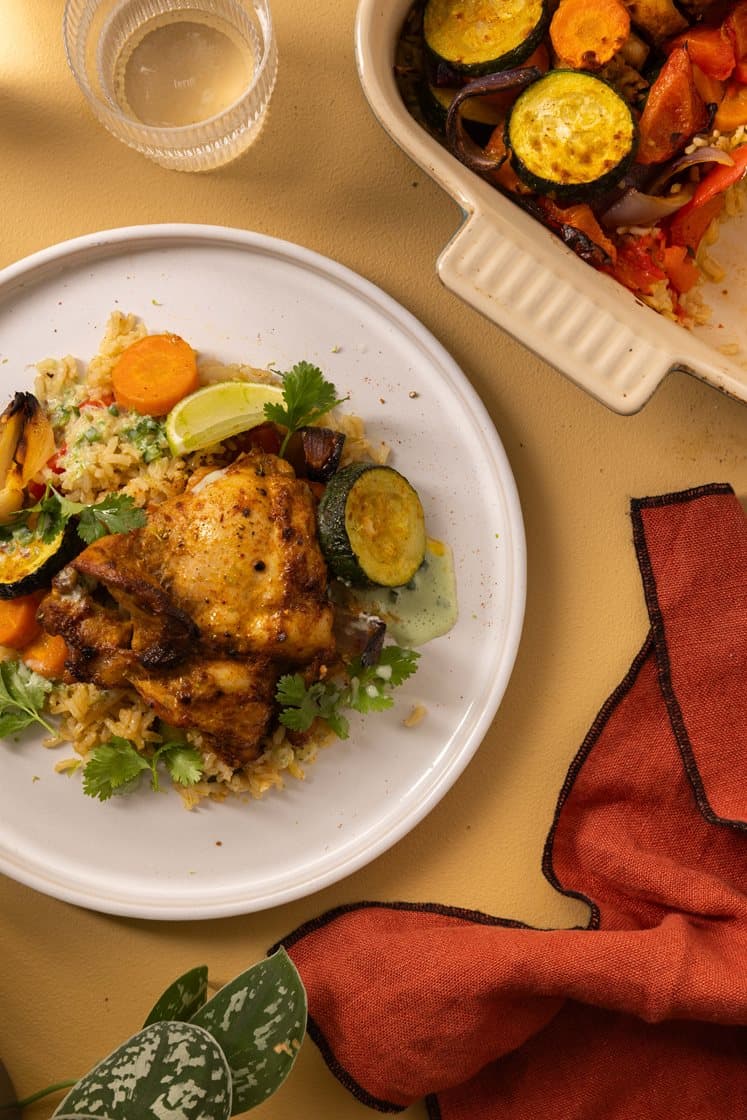 Kylling og ris i form - Oppskrift - Godtlevert